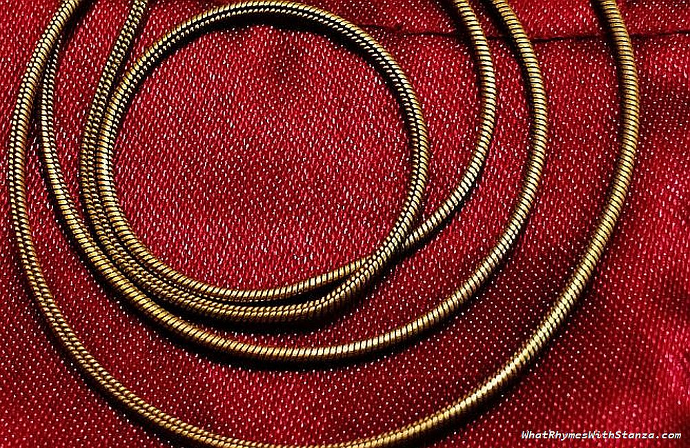 chained | What Rhymes with Stanza?